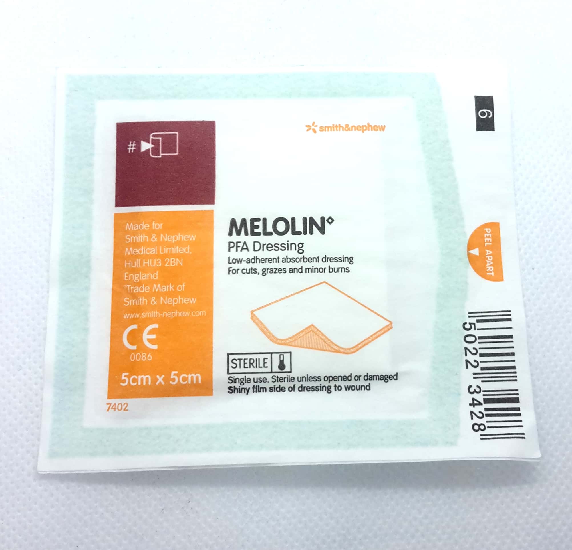 MELONIN Dressing 5x 5cm Single