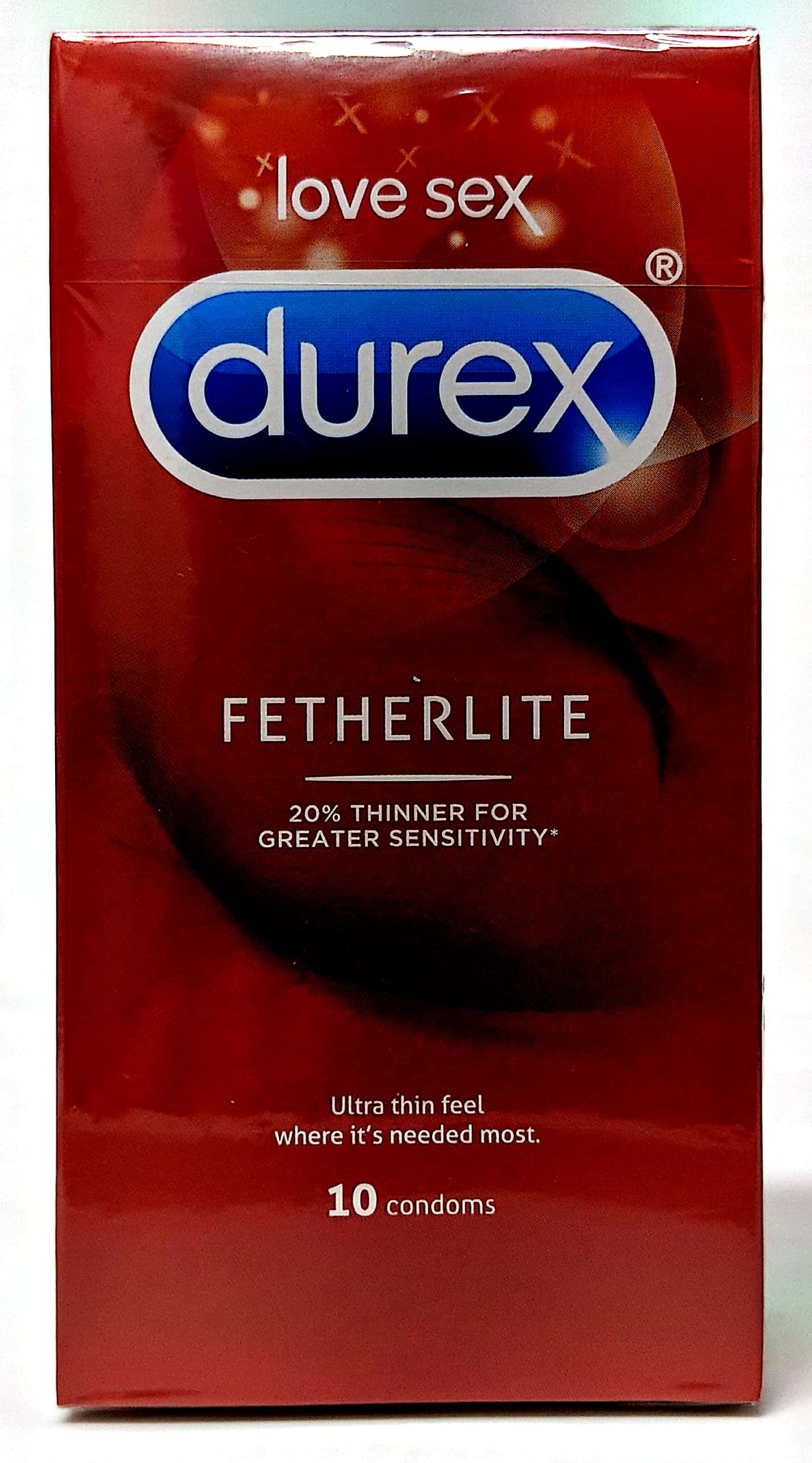 DUREX FETHERLITE CONDOMS 10 PACK