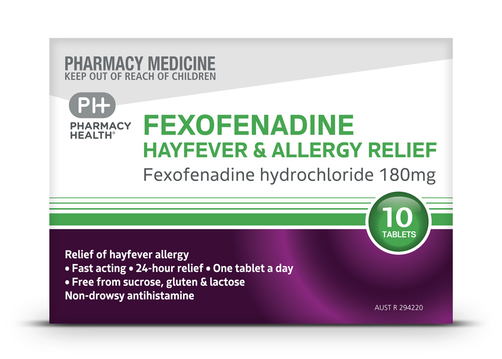 PHARMACY HEALTH FEXOFENADINE HAY FEVER & ALLERGY 70 TABLETS