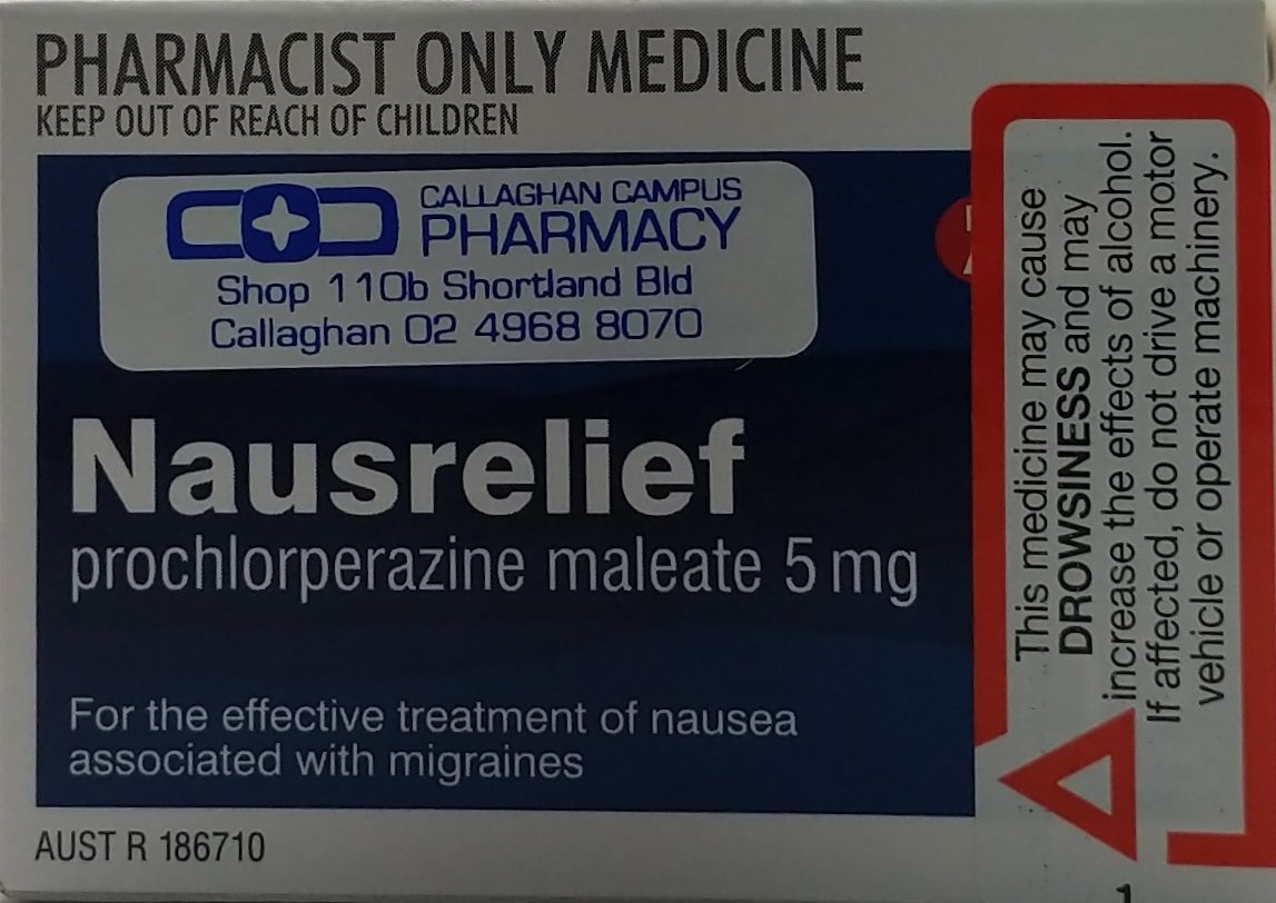 PHARMACY ACTION NAUSRELIEF 5MG 10