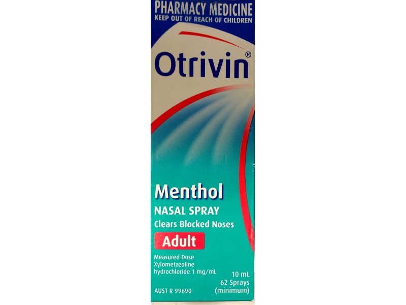 OTRIVIN MENTHOL METERED DOSE NASAL SPRAY 10ML