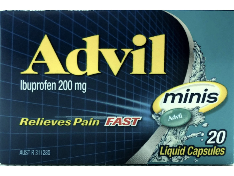 ADVIL MINIS 200MG LIQUID CAPSULES 20
